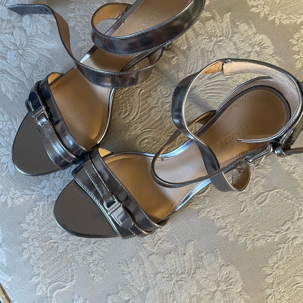 Coach High Heel Night Shoes Very Nice Almost Brand New - Gem